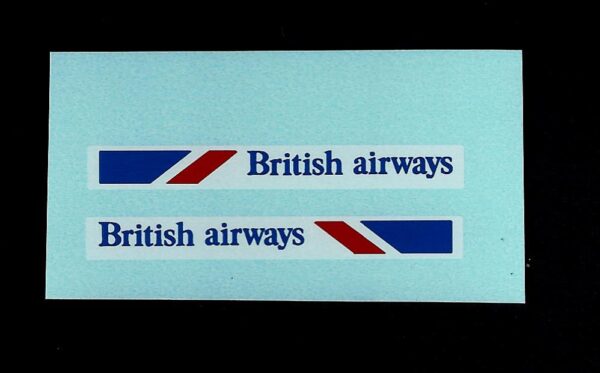 Matchbox 65e Airport Coach - British Airways - Black Square Decals