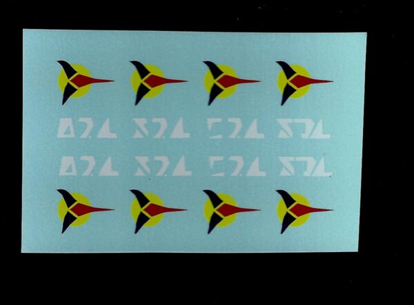 Dinky 357 Star Trek Klingon Battle Cruiser - Black Square Decals